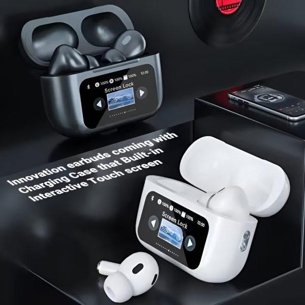 A9 Earbuds Touch Screen ANC/ENC Noise Reduction Touch Control Bluetoot ...